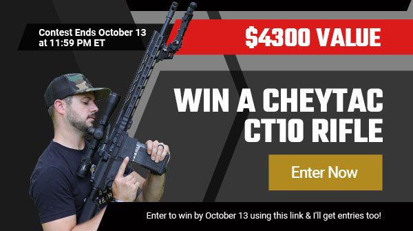 Contest - Win A CheyTac CT10 Rifle w/ Trijicon Credo 2-10x36 Scope