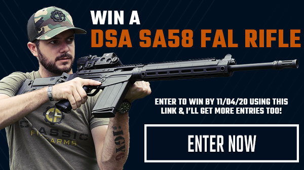Contest - Win A DSA SA58 FAL Battle Rifle w/ EOTech XPS3 Holographic Sight