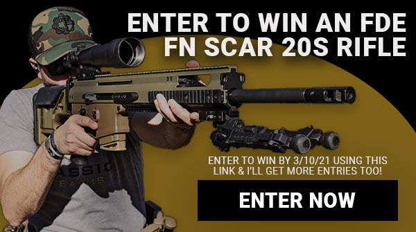 Contest - Win An FDE FN SCAR 20S Rifle w/ Trijicon Acog 5.5x50mm Scope